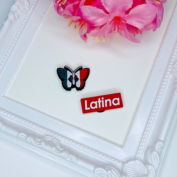 Accessories | Latina Mexican Flag Butterfly Mexico Shoe Charms For ...